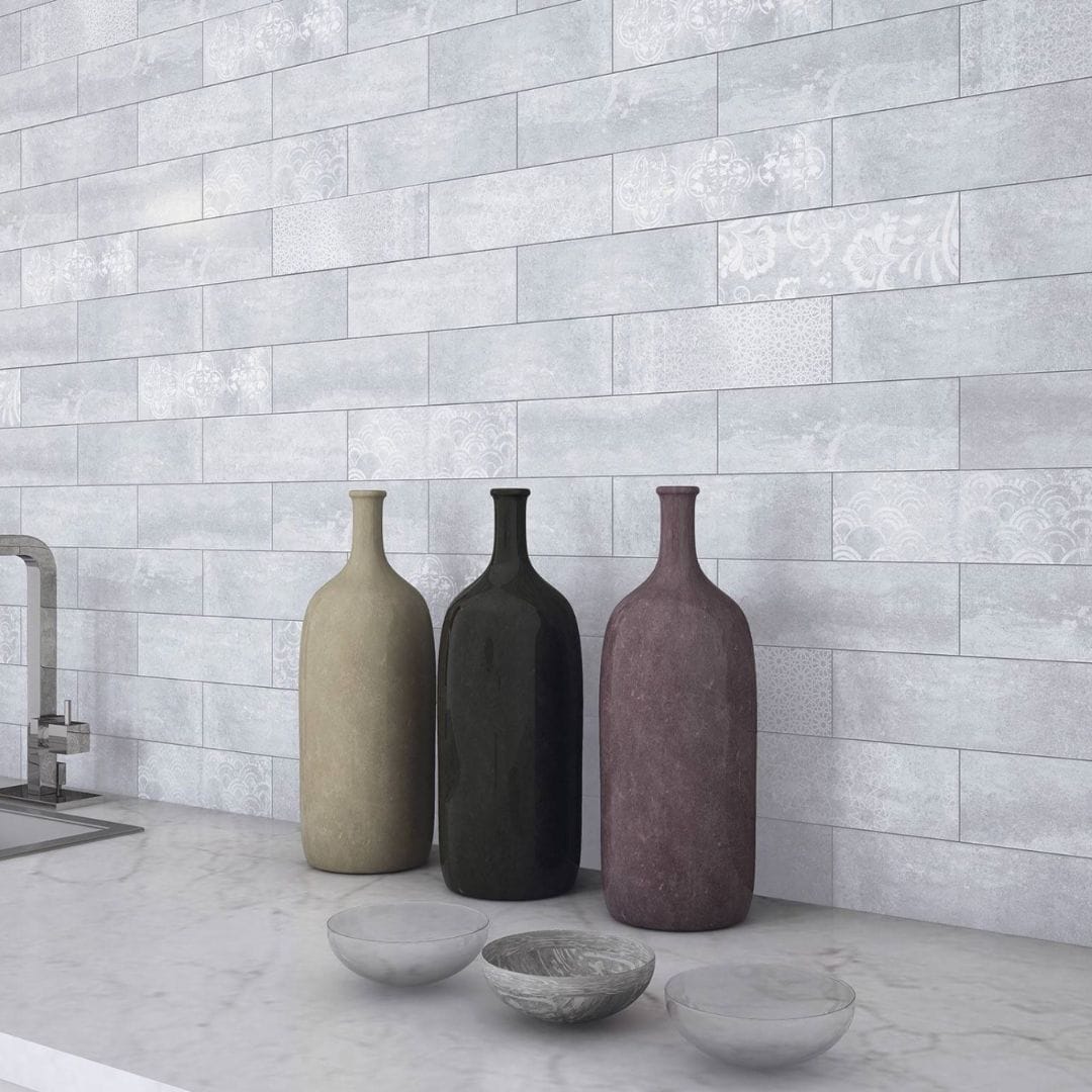 Azulejos Estilo Subway | Aspen Decor Natural Azul Mate para